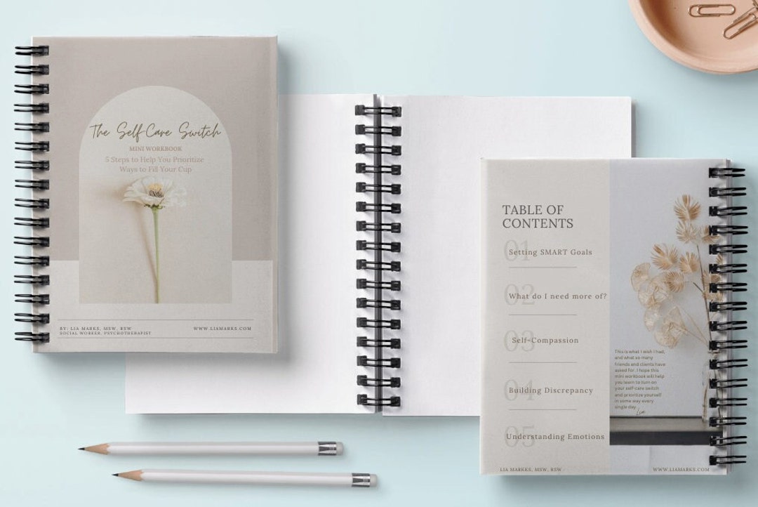 The Self-care Switch Mini Printable Workbook - 5 Steps to Help You ...