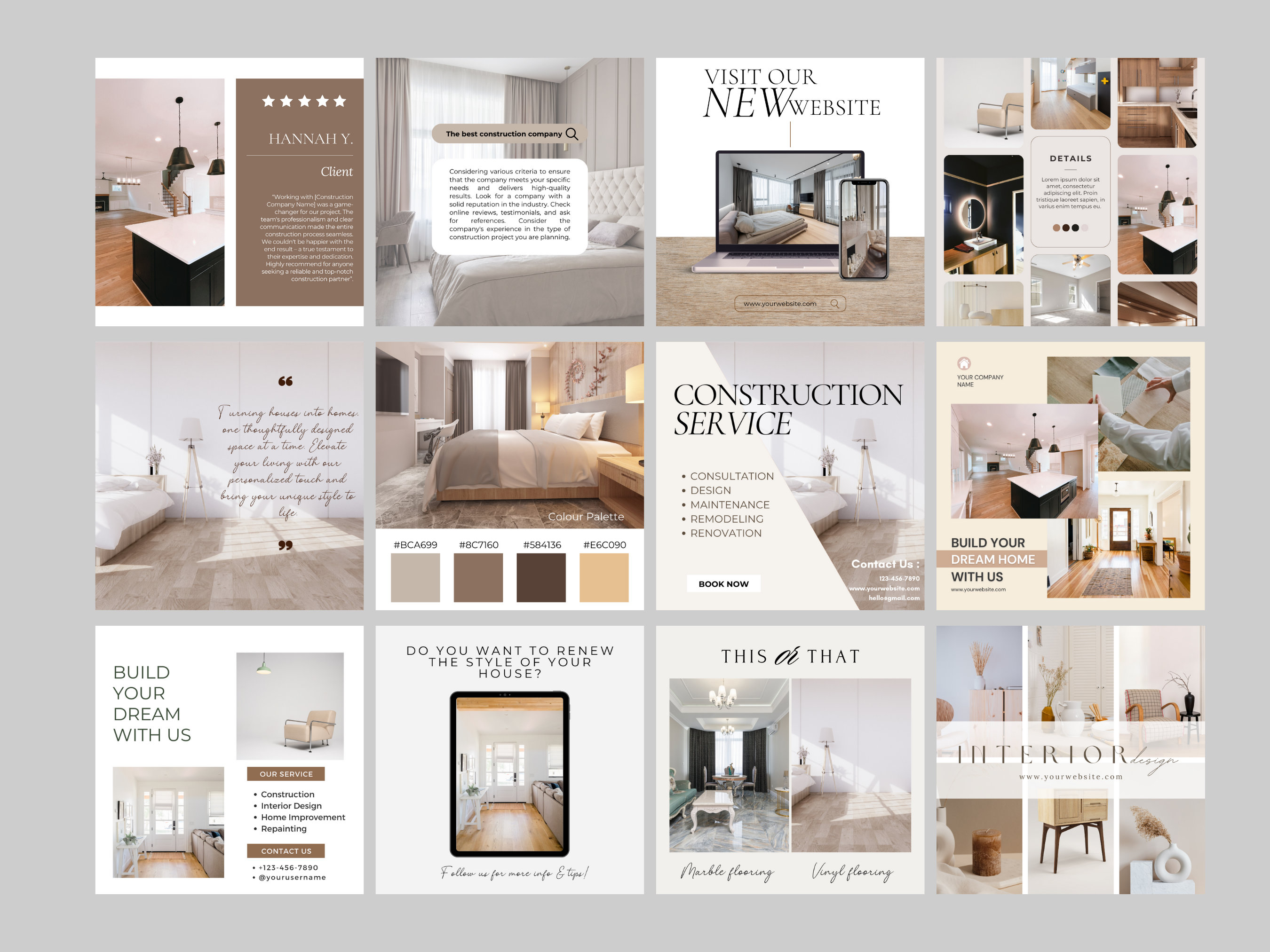 Construction Instagram Post | Construction Social Media Post | Social ...