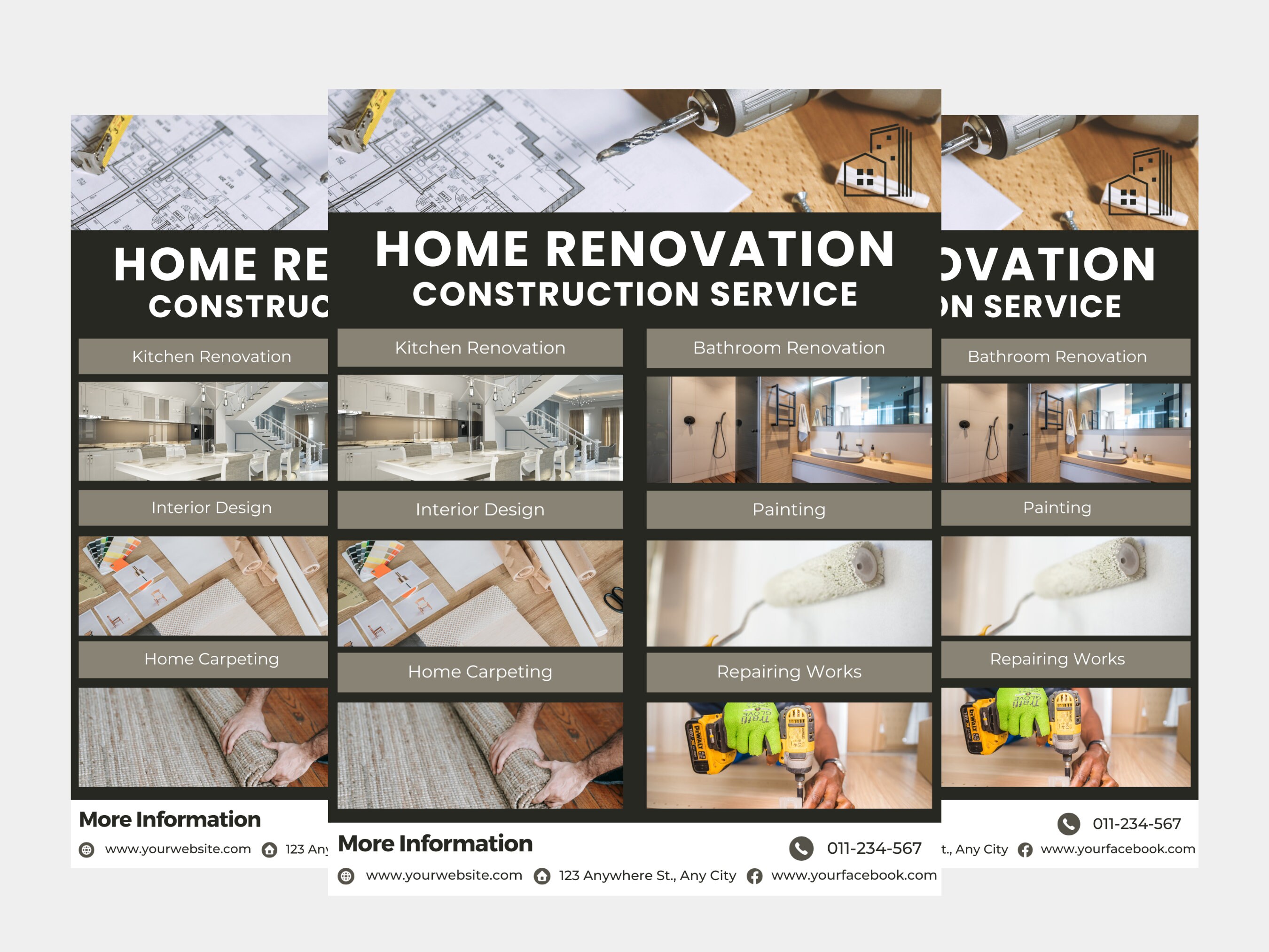 Construction Flyer Templates | General Contractor Flyer |handyman Flyer ...