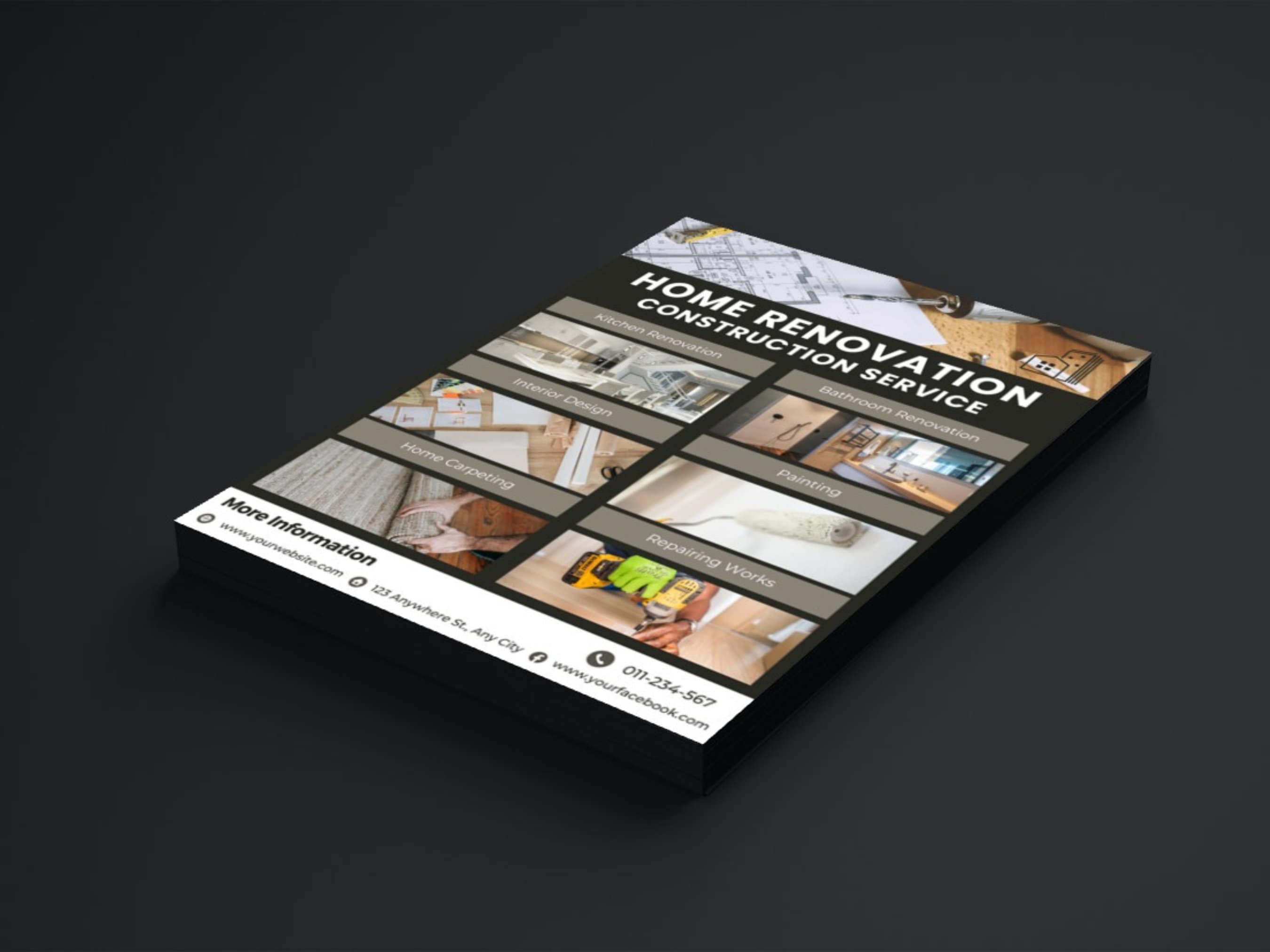 Construction Flyer Templates | General Contractor Flyer |handyman Flyer ...