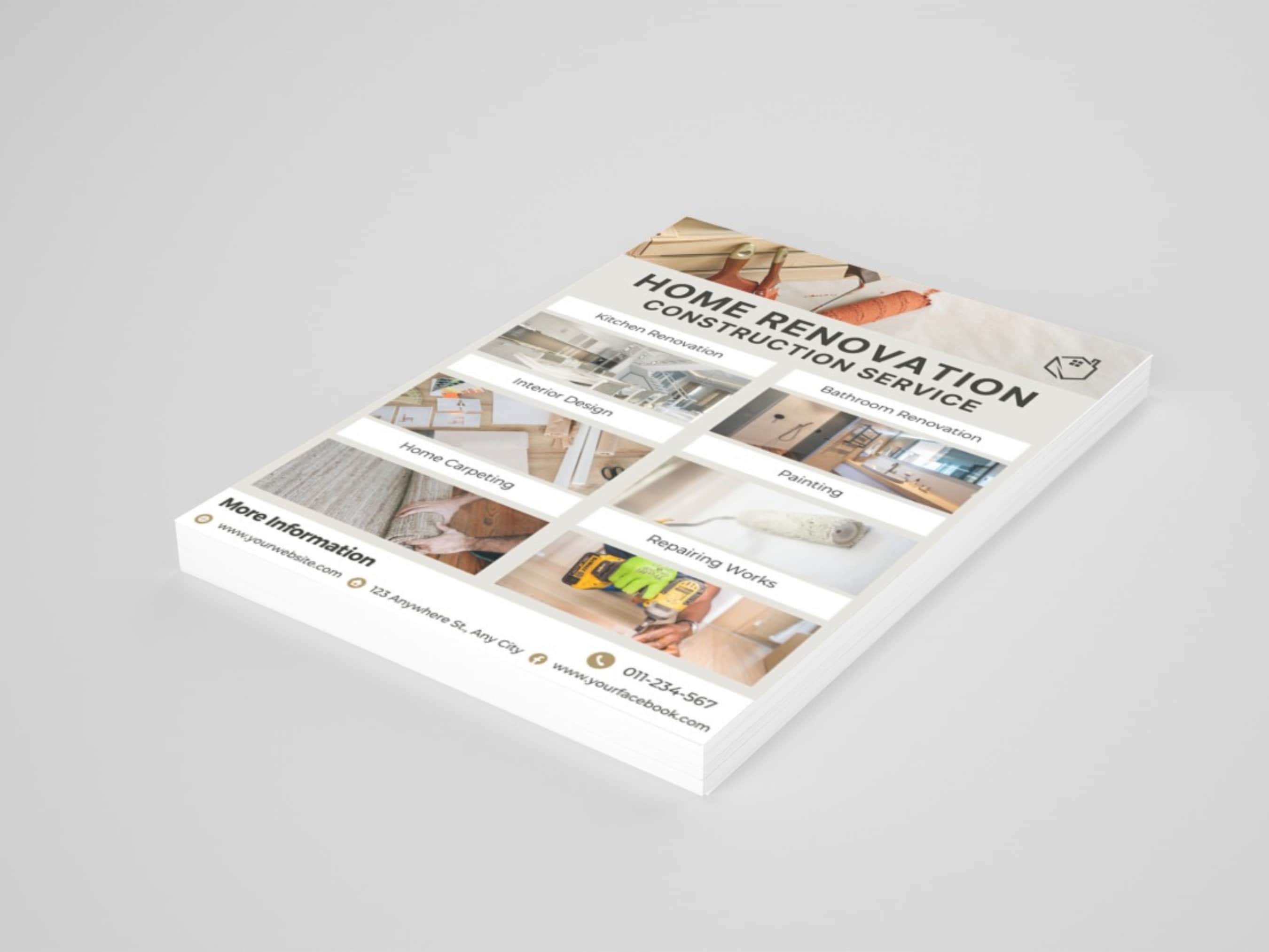 Construction Flyer Templates | General Contractor Flyer |handyman Flyer ...