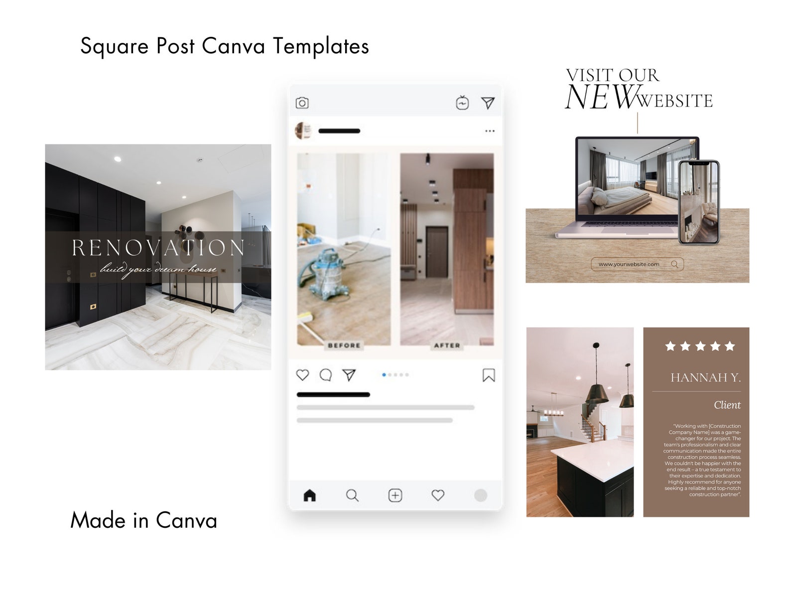 Construction Instagram Post | Construction Social Media Post | Social ...