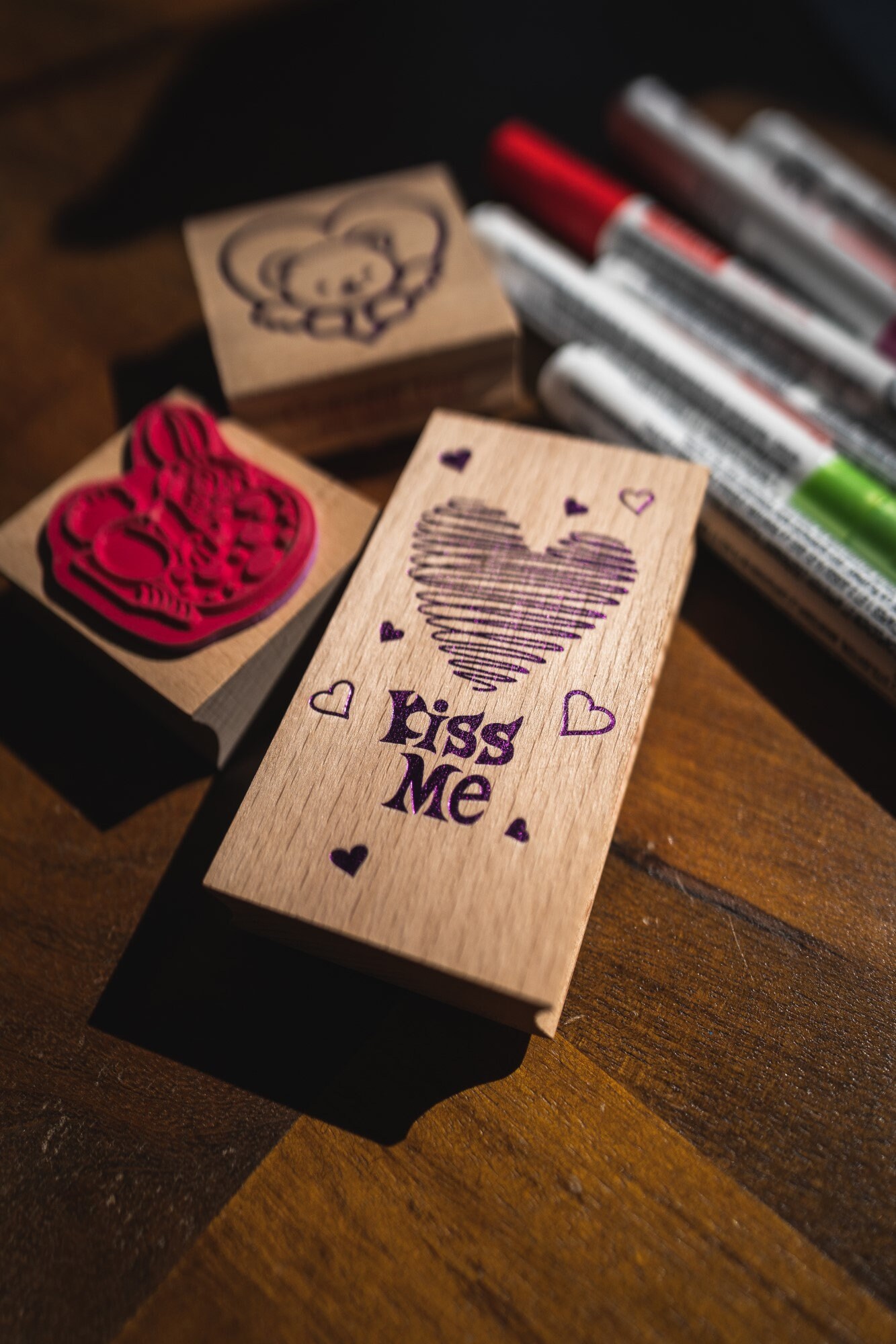 Colorfultree Various Design Wood Stamp Set Featuring Multiple Large ...