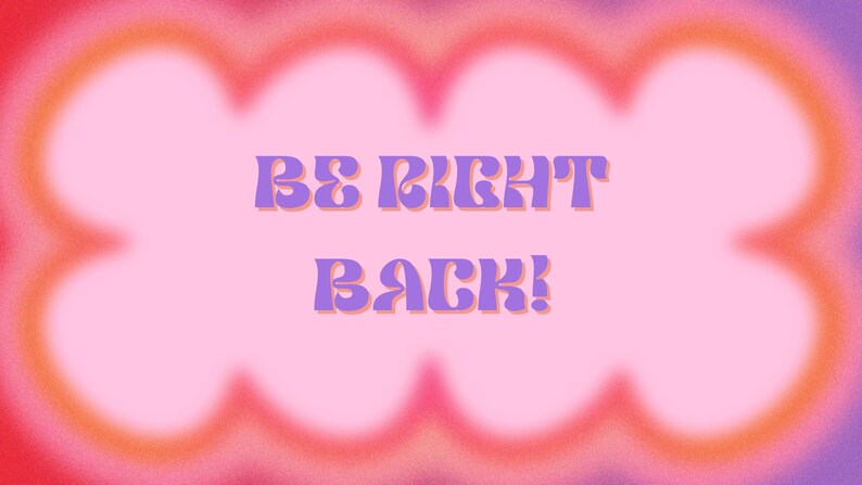 Twitch Streaming Aesthetic Red & Purple Starting Soon, Be Right Back ...