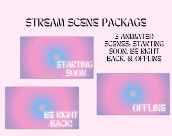 Twitch Streaming Aesthetic Red & Purple Starting Soon, Be Right Back ...