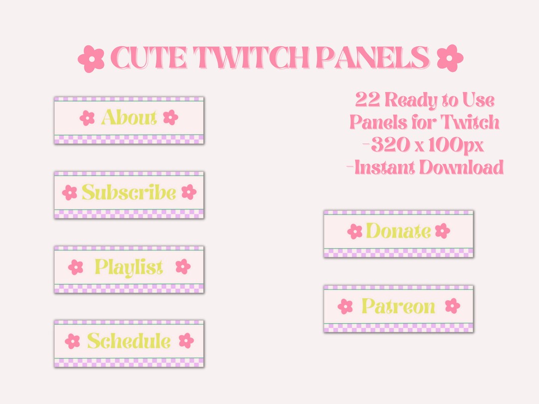 22 Cute Twitch Panels - Etsy