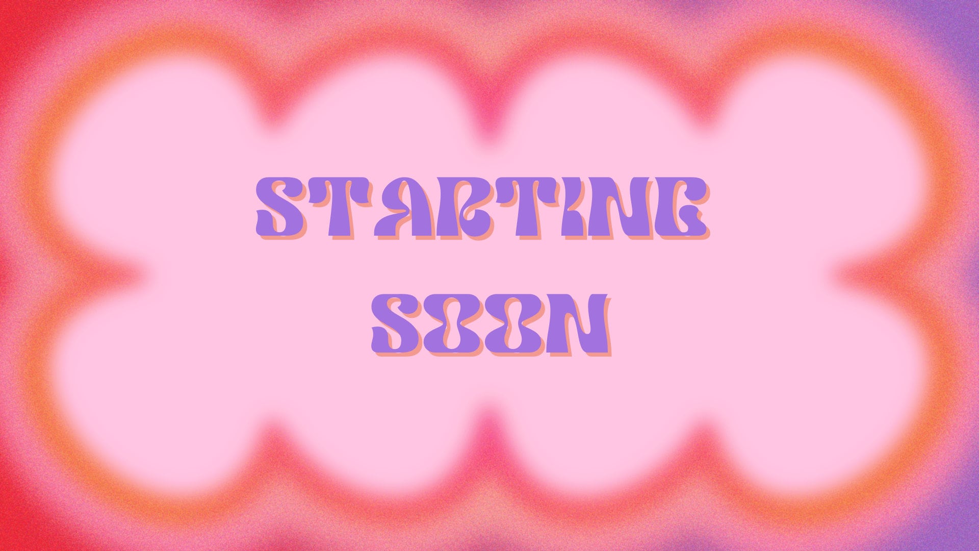 Twitch Streaming Aesthetic Red & Purple Starting Soon, Be Right Back ...