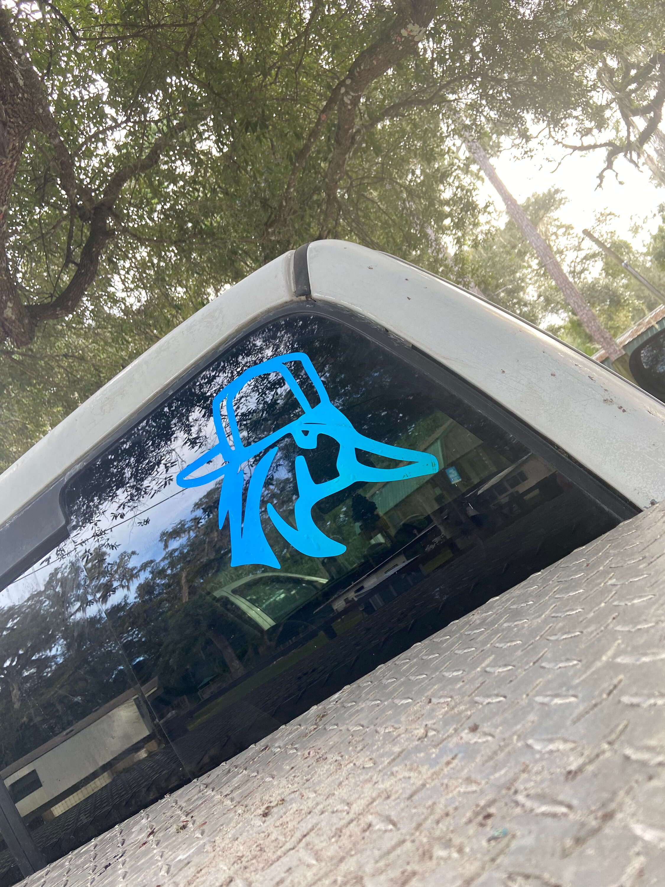 Duck With Hat Backwards Decal - Etsy