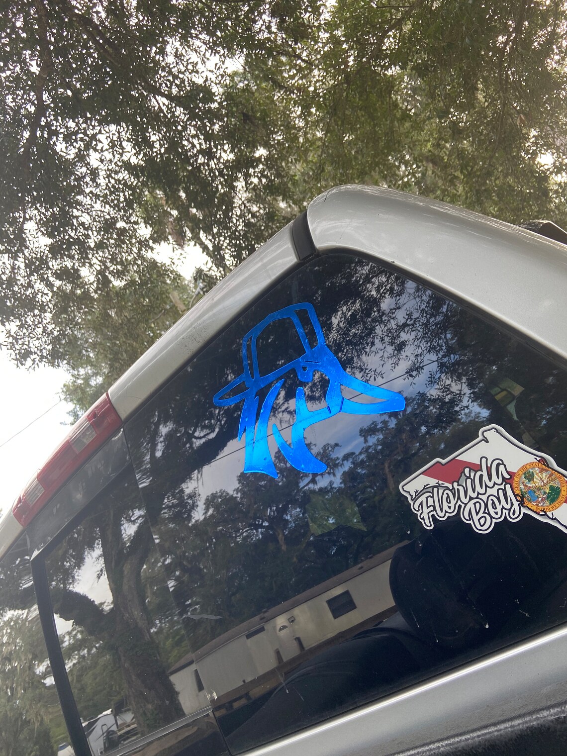 Duck With Hat Backwards Decal - Etsy