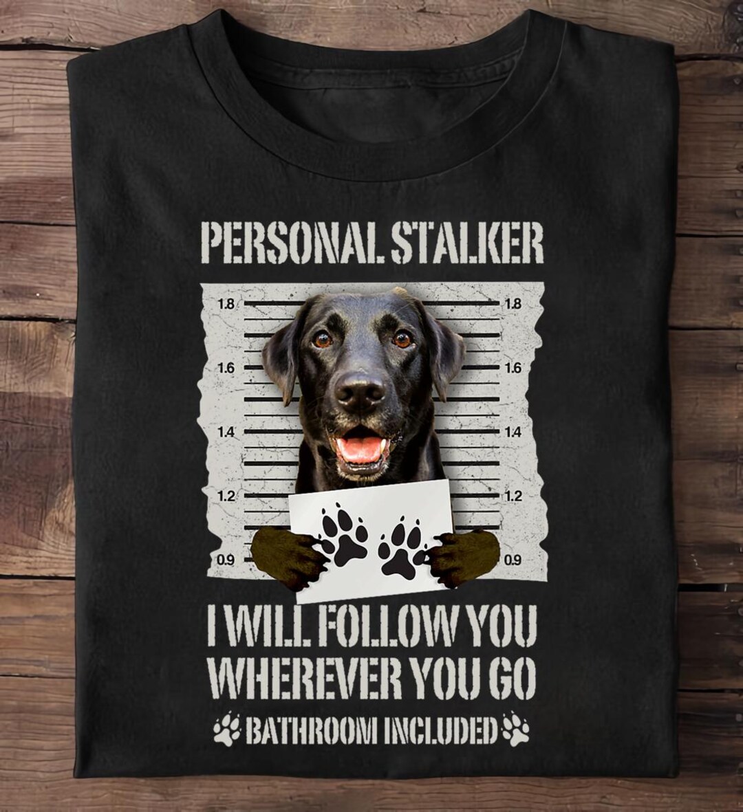 Black Labrador Mom T-shirt: Personal Stalker Lab Mama Gift - Etsy