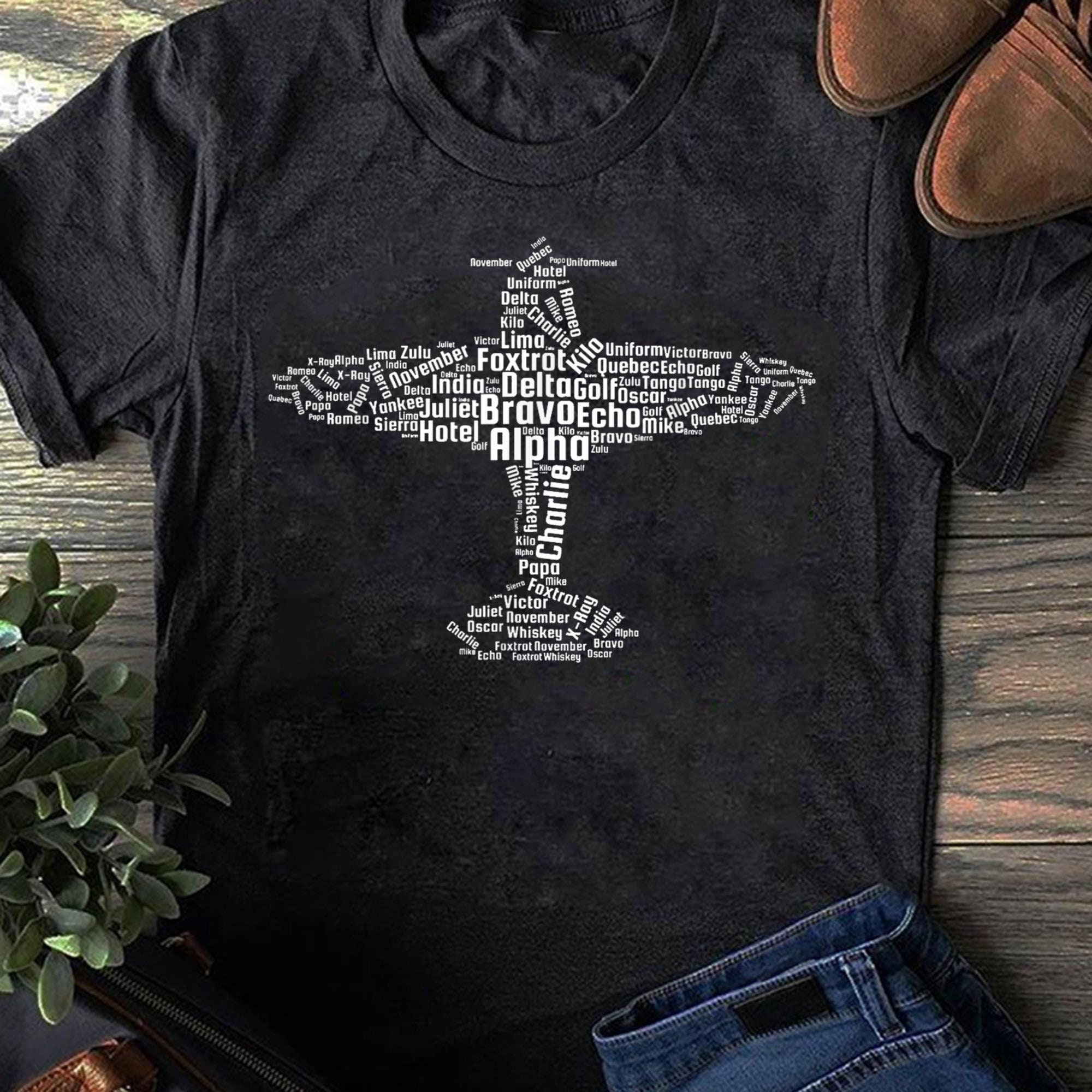 Aviation Phonetic Alphabet Flying Pilot Gift T-shirt Aviation T Shirt ...