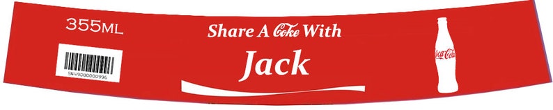 4 X Custom Coca Cola Bottle Labels Any Name Any Occasion Party Favour ...