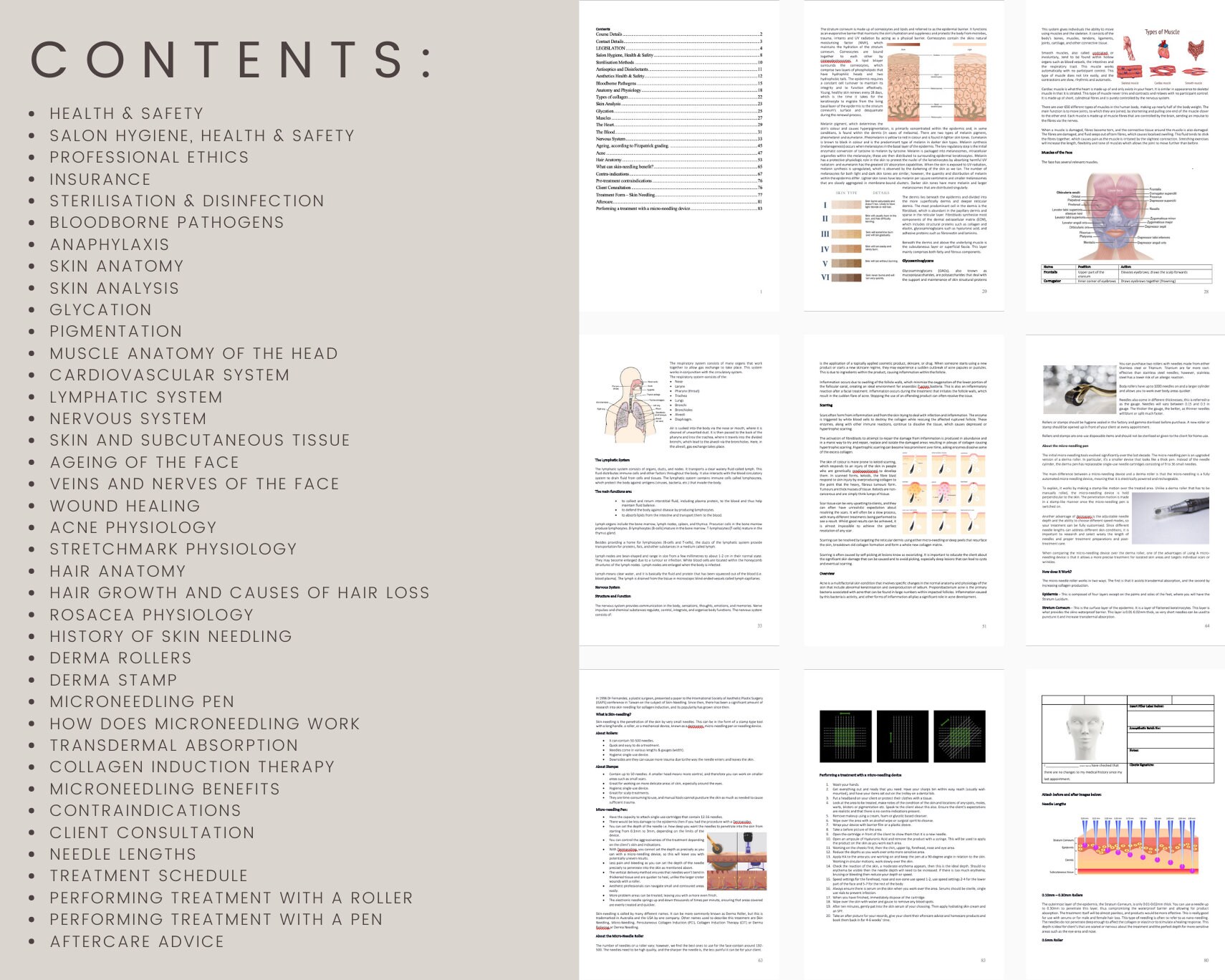Micro-needling Digital Editable Training Manual Guide UK | Beauty ...