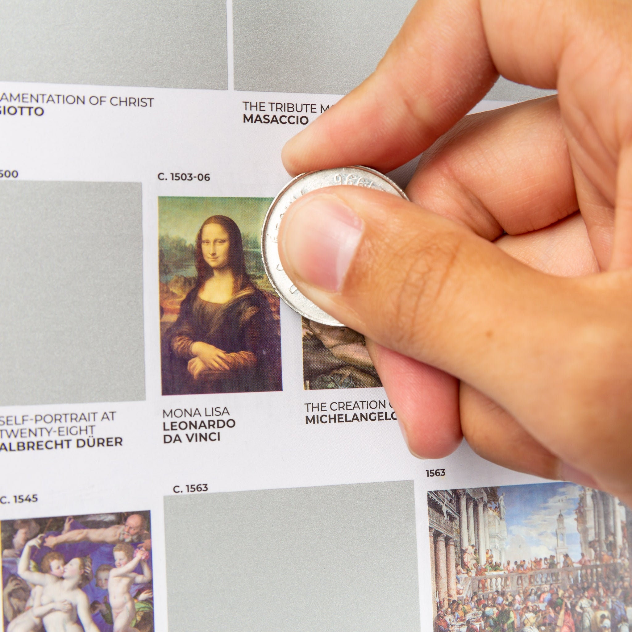 100 Masterpieces Scratch Poster - Etsy