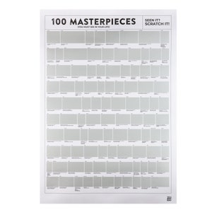 100 Masterpieces Scratch Poster - Etsy