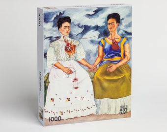 Frida Kahlo, the Two Fridas, 1939, Bathroom Wall Decor, Premium Canvas ...