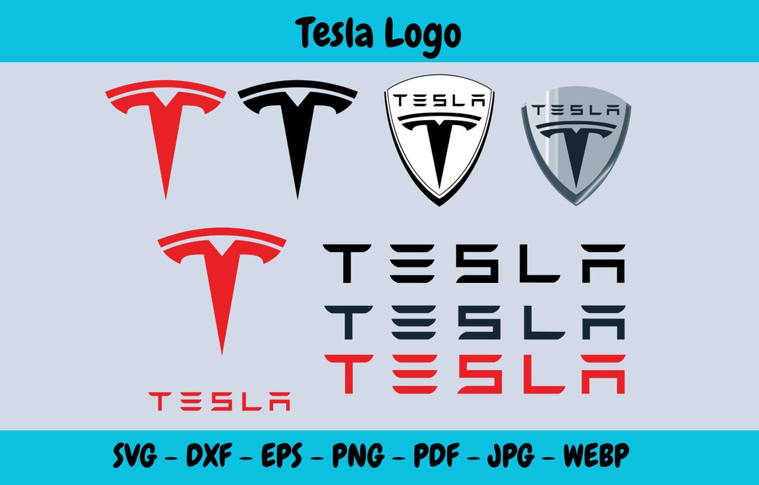 Tesla Vector Svg Eps Dxf Png High Res Jpg Pdf Webp - Etsy
