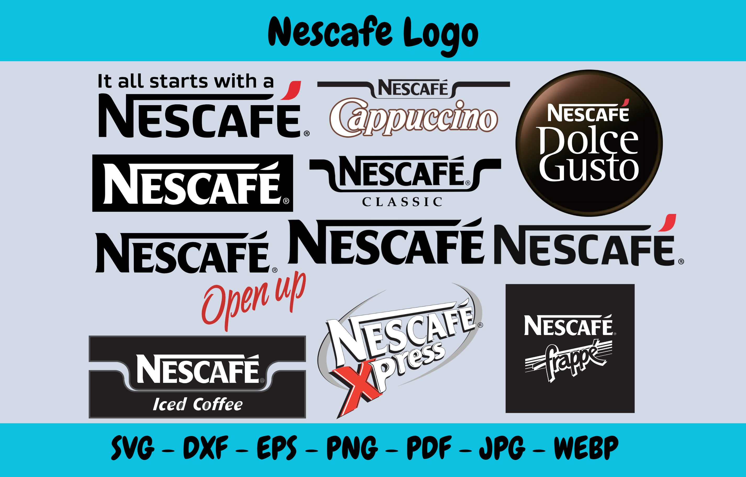 Nescafe Vector Svg Eps Dxf Png High Res Jpg Pdf Webp - Etsy Ireland