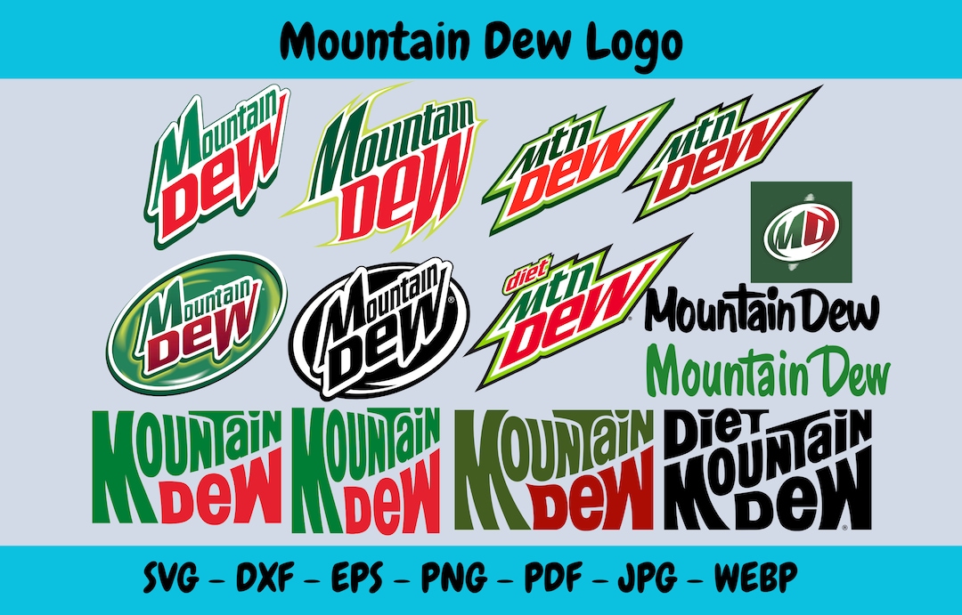 Mountain Dew Vector Svg Eps Dxf Png High Res Jpg Pdf - Etsy