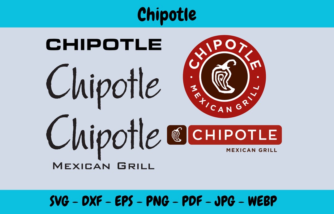 Chipotle Vector Svg Eps Dxf Png High Res Jpg Pdf Webp - Etsy UK