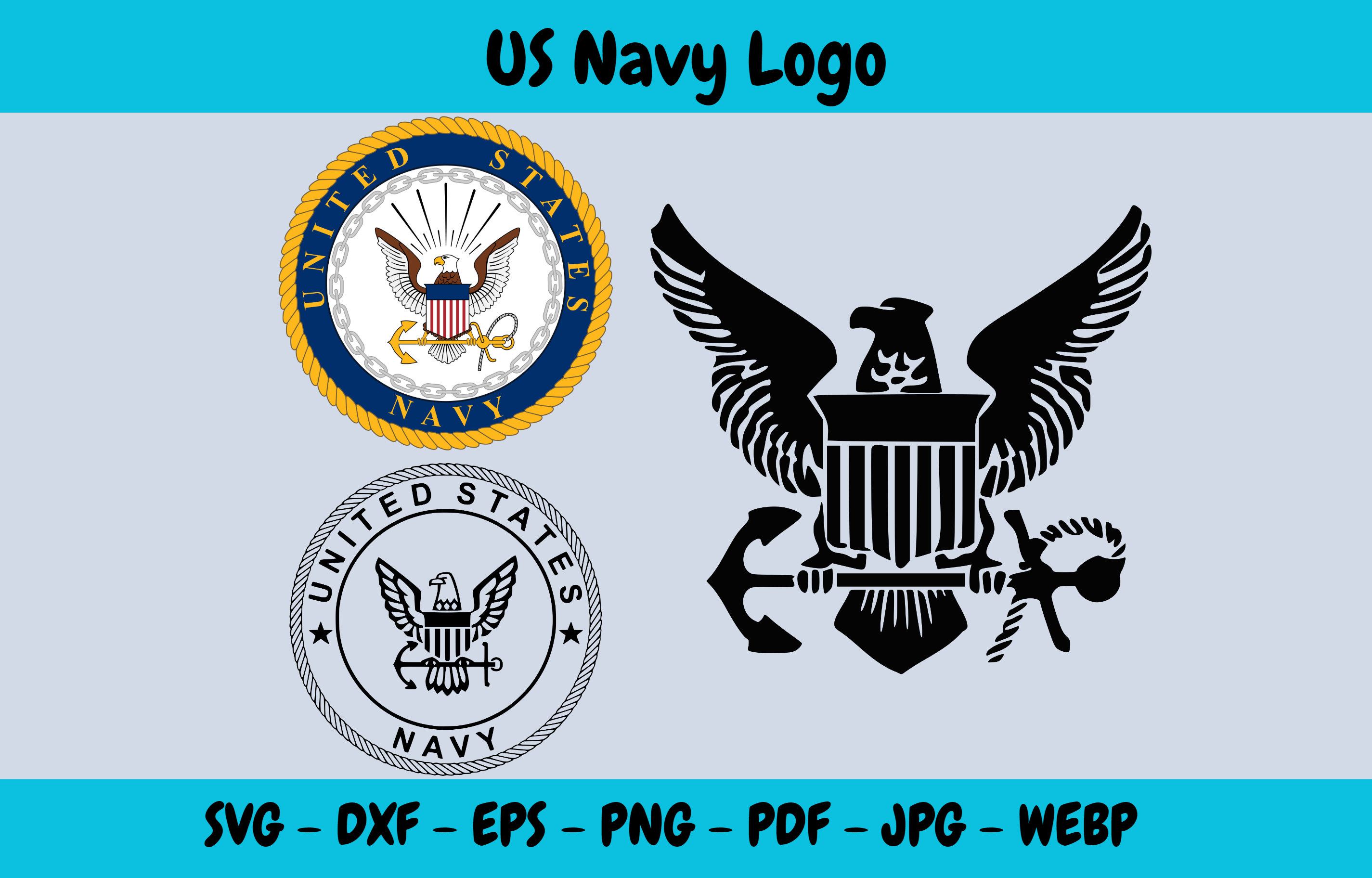 US Navy Vector Svg Eps Dxf Png High Res Jpg Pdf Webp - Etsy