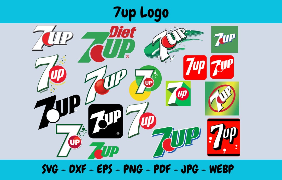 7up Vector Svg Eps Dxf Png High Res Jpg Pdf Webp Cricut - Etsy