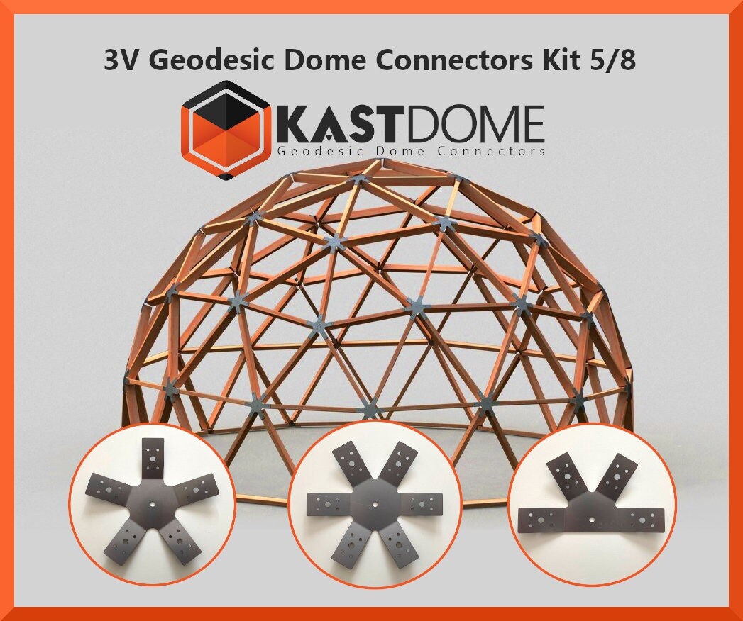 3V Geodesic Dome Connectors Kit 5/8 Type - Etsy Canada