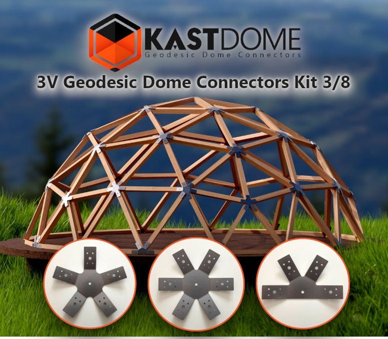 3V Geodesic Dome Connector Kit: DIY Greenhouse, Glamping, Pergola - Etsy