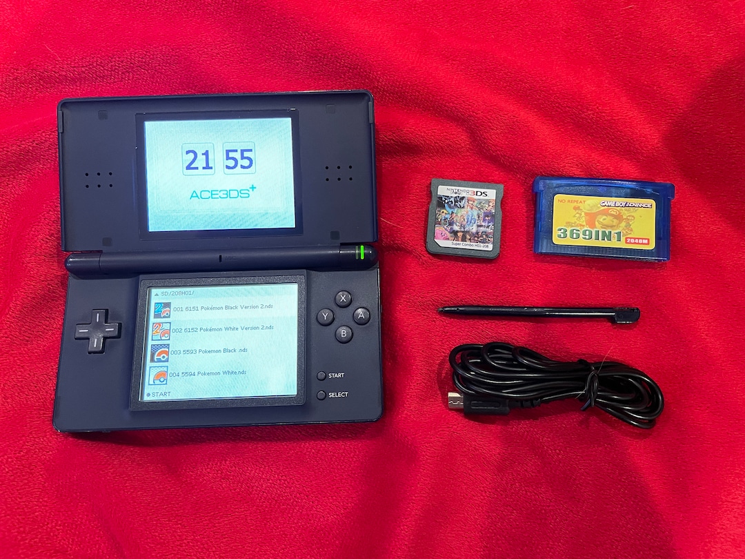 Nintendo DS Lite Homebrew Lots of Games nds, Gba, Gbc, Gb PLUS 500 ...