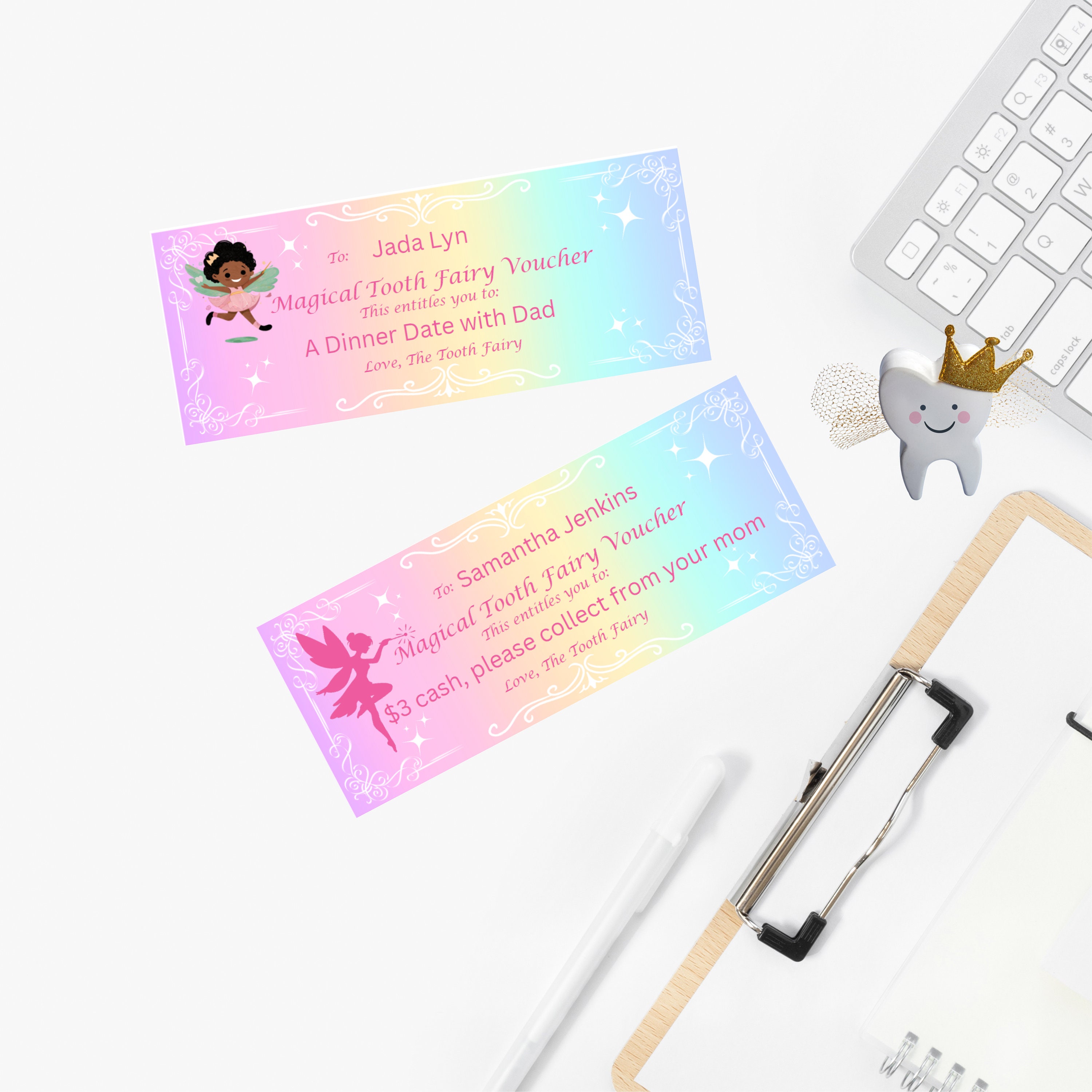 PRINTABLE Tooth Fairy Note Voucher or Coupon From Tooth Fairy Letter ...