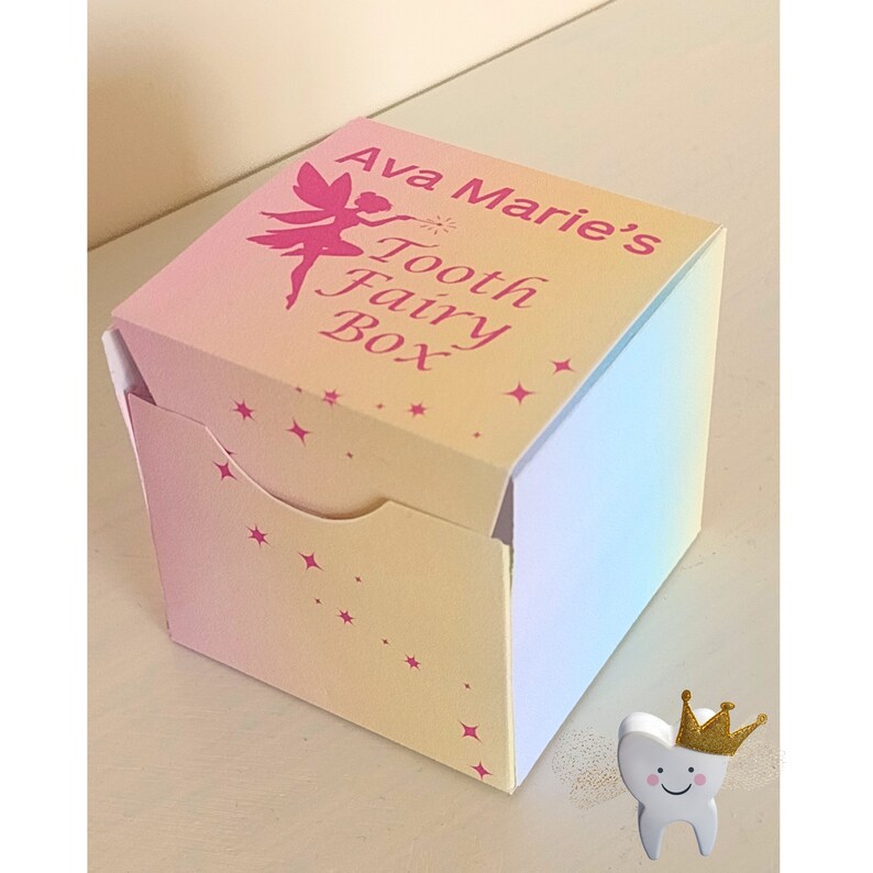 PRINTABLE Tooth Fairy Box for Child's Tooth Fairy Note Receipt Money ...
