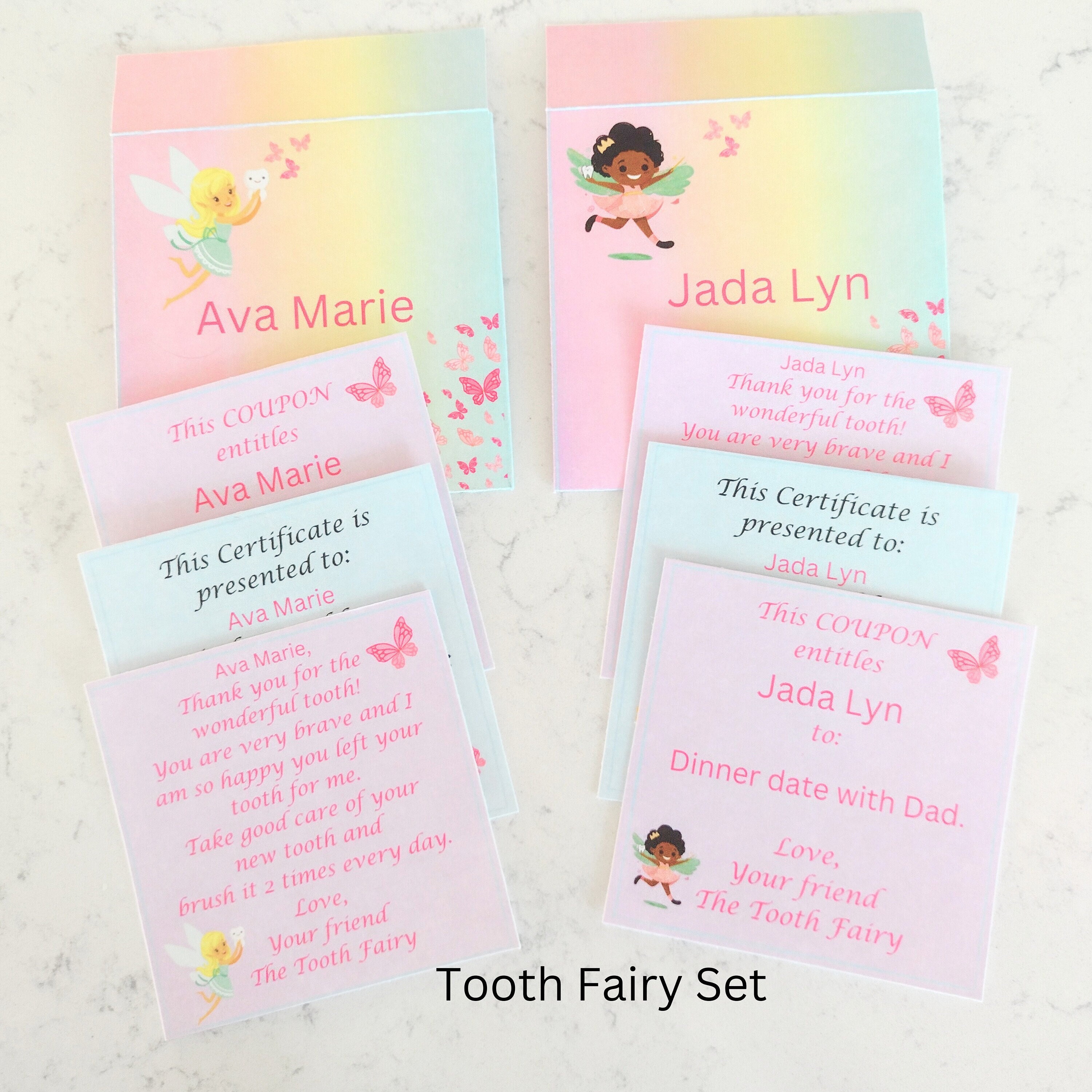 PRINTABLE Tooth Fairy Letter From Tooth Fairy Note Tooth Fairy Receipt ...