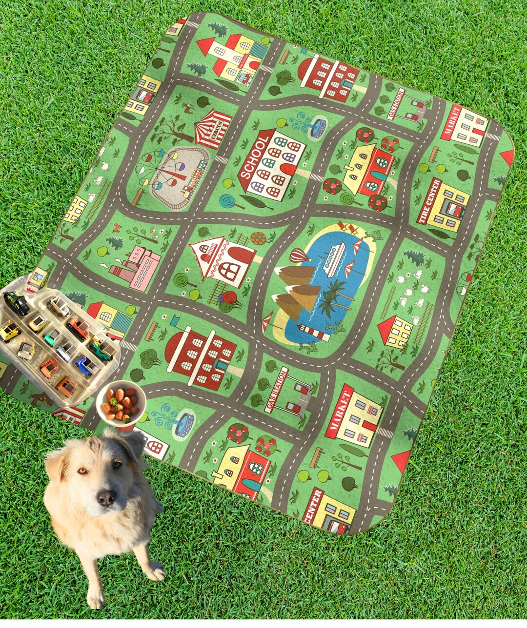 Outdoor Toddler Playmat Baby Blanket Playmat Outdoor Playmat Picnic ...