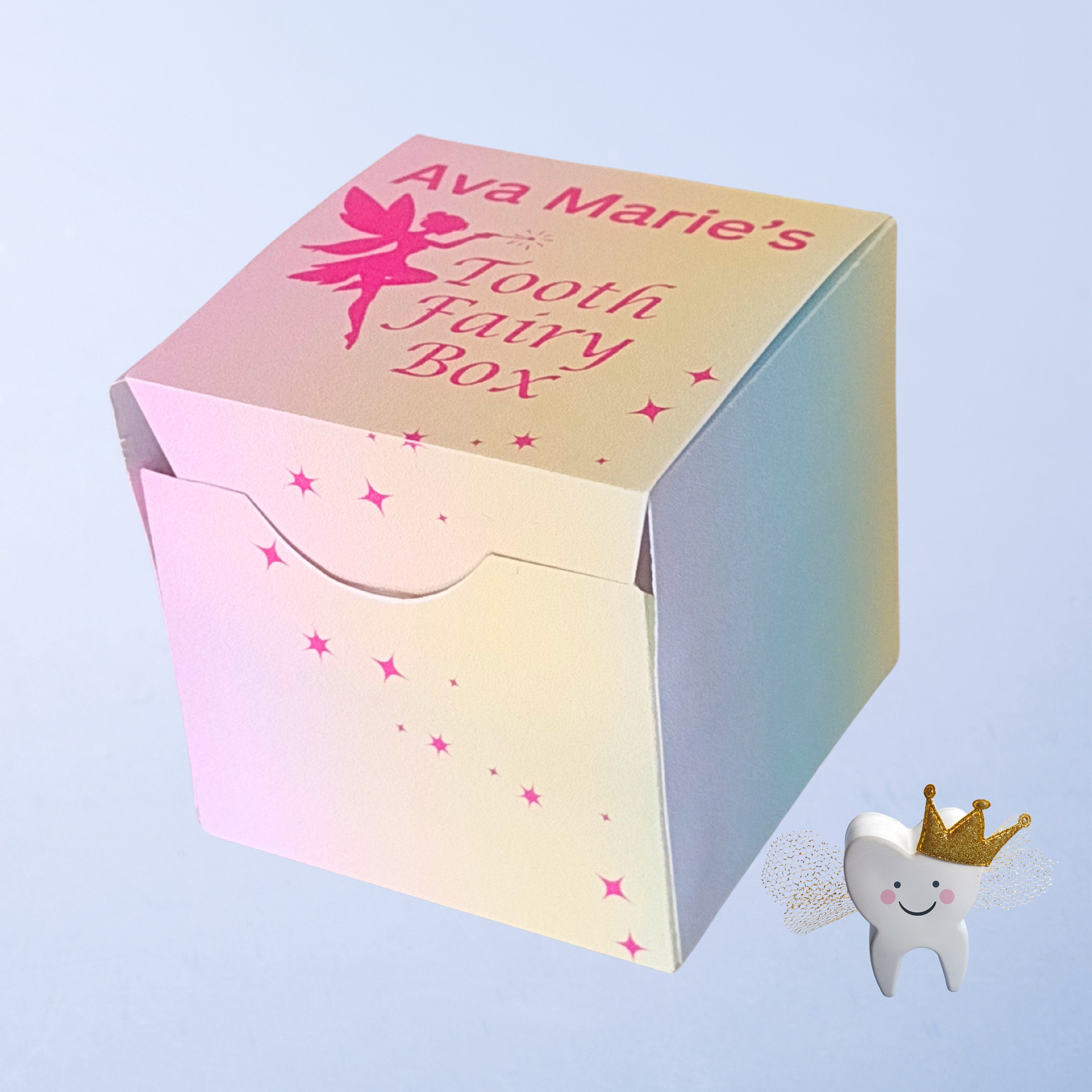 PRINTABLE Tooth Fairy Box for Child's Tooth Fairy Note Receipt Money ...