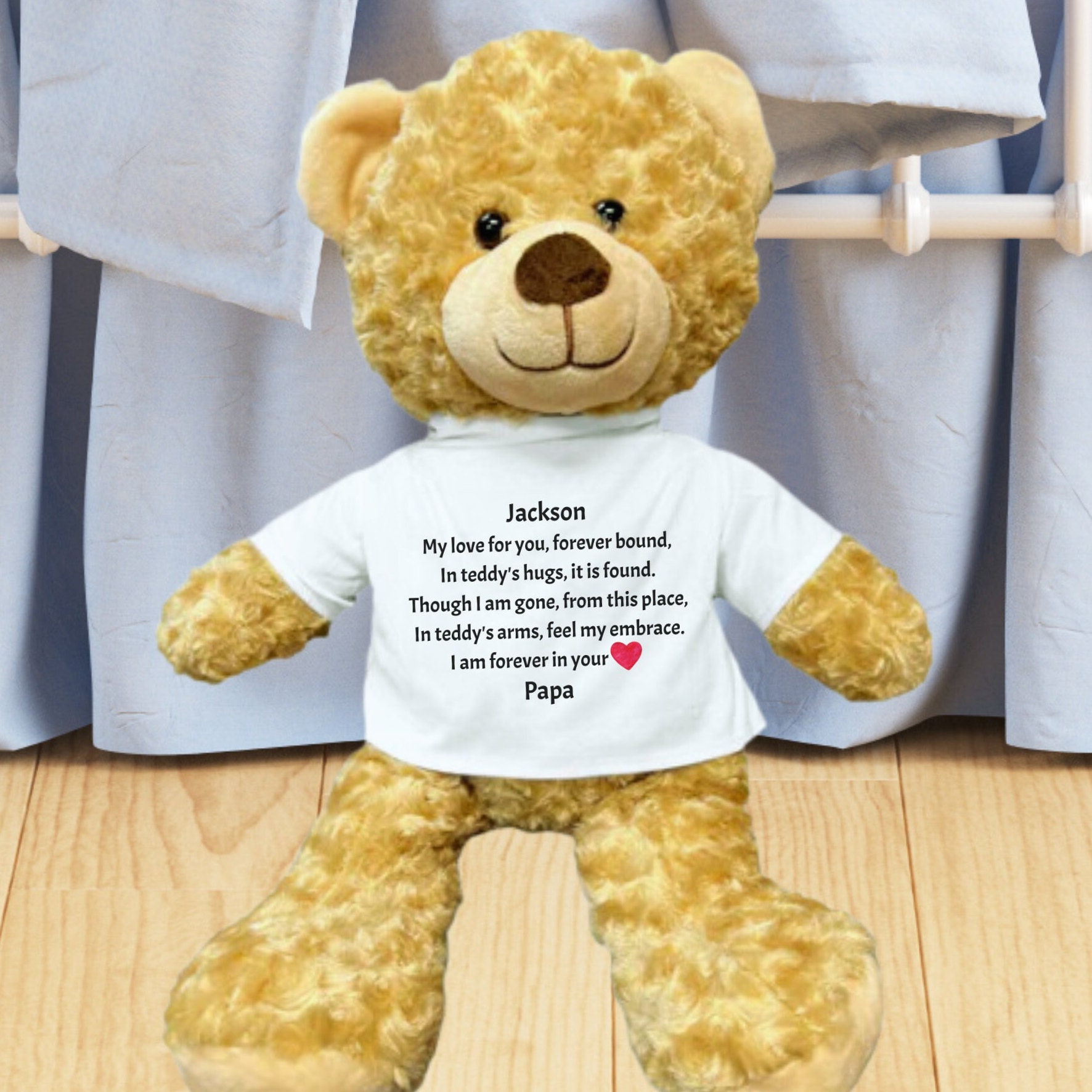 Memory Bear Custom Teddy Bear Memorial Bear Bereavement Gift Loss of ...