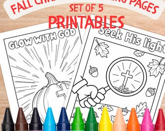 Christian Fall Thanksgiving Book Craft, Scripture Coloring Pages Kids ...