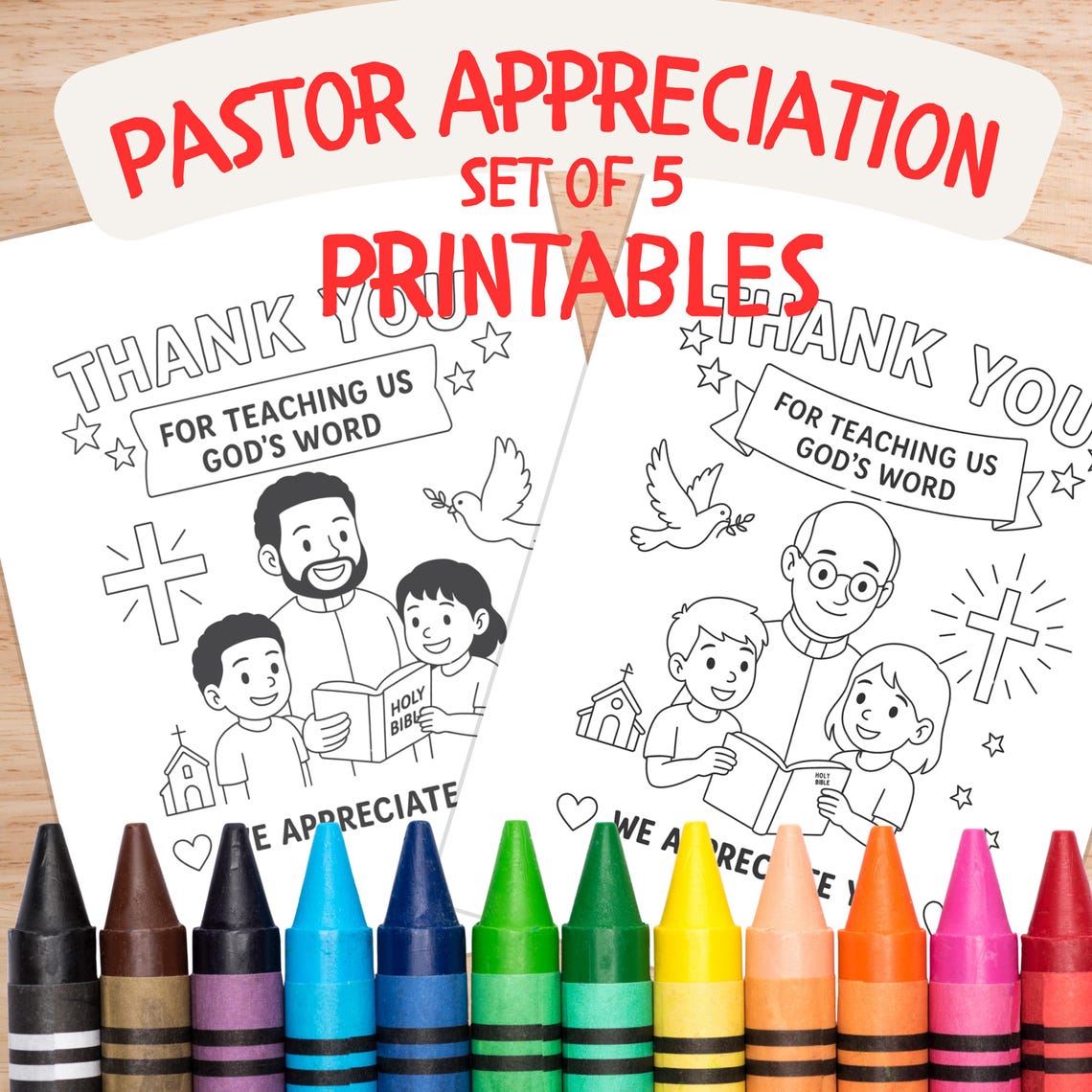 Pastor Appreciation Coloring Pages • Sunday School Clergy Appreciation ...