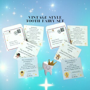 PRINTABLE Tooth Fairy Letter From Tooth Fairy Note Tooth Fairy Receipt ...