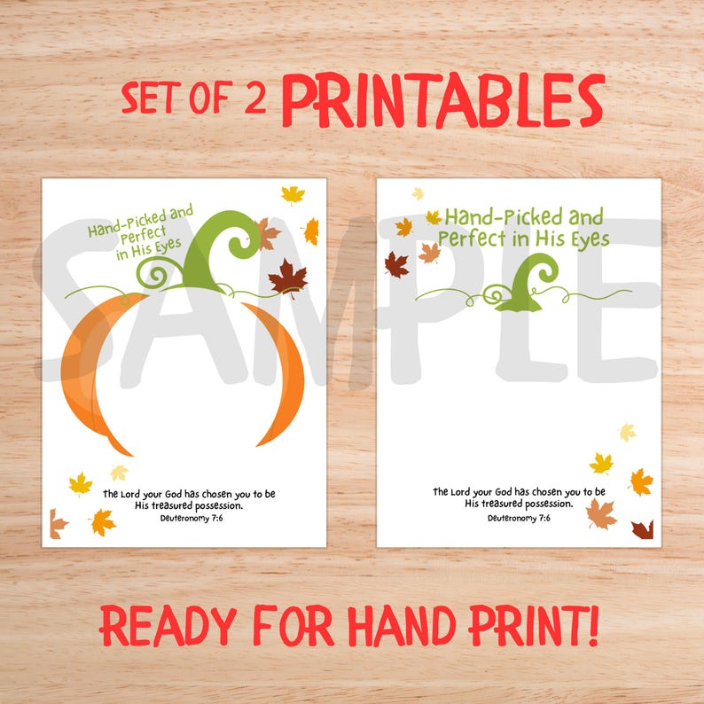 Christian Pumpkin Halloween Handprint Craft, Fall Church Bible Verse ...