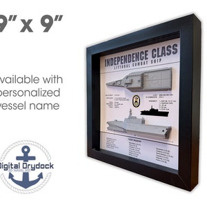 Independence Class Memorial Display Shadow Box Littoral - Etsy