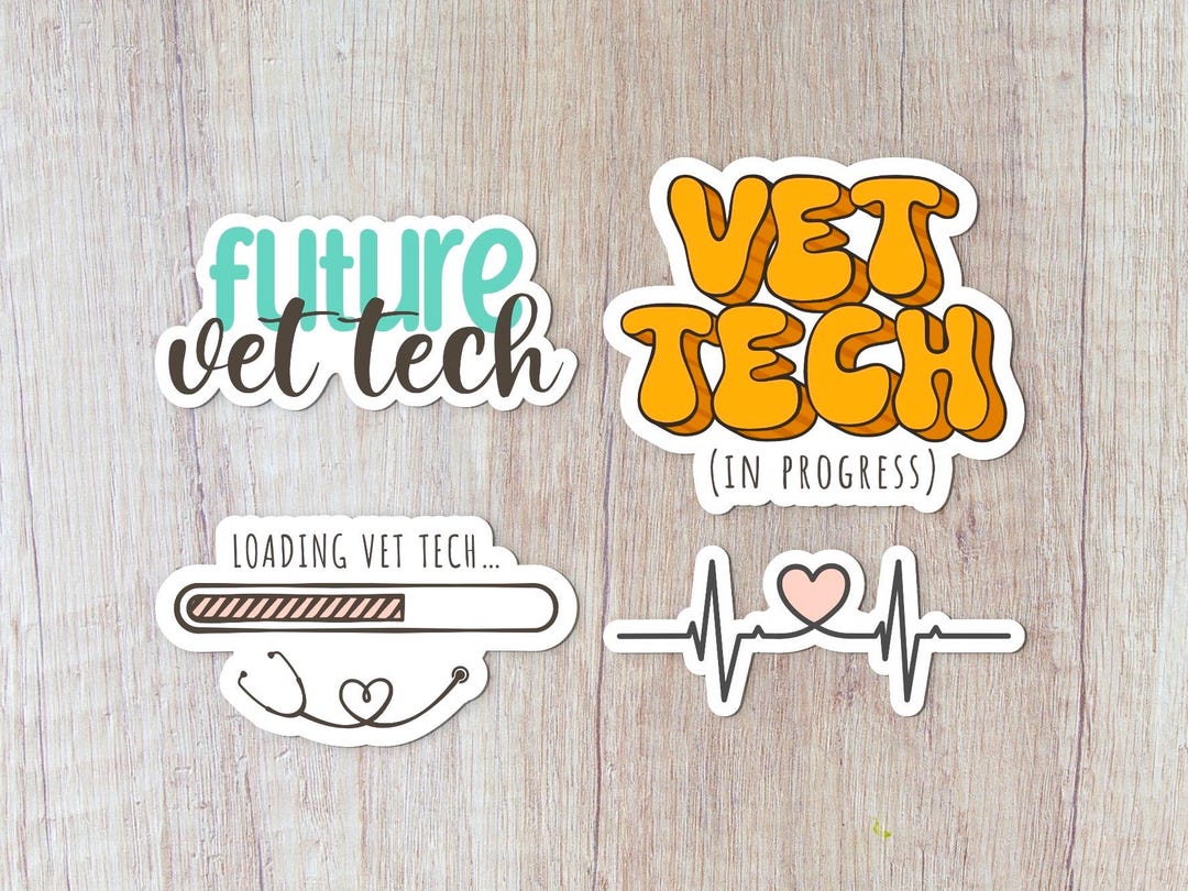 Future Vet Tech Durable & Glossy Stickers for Veterinary School ...