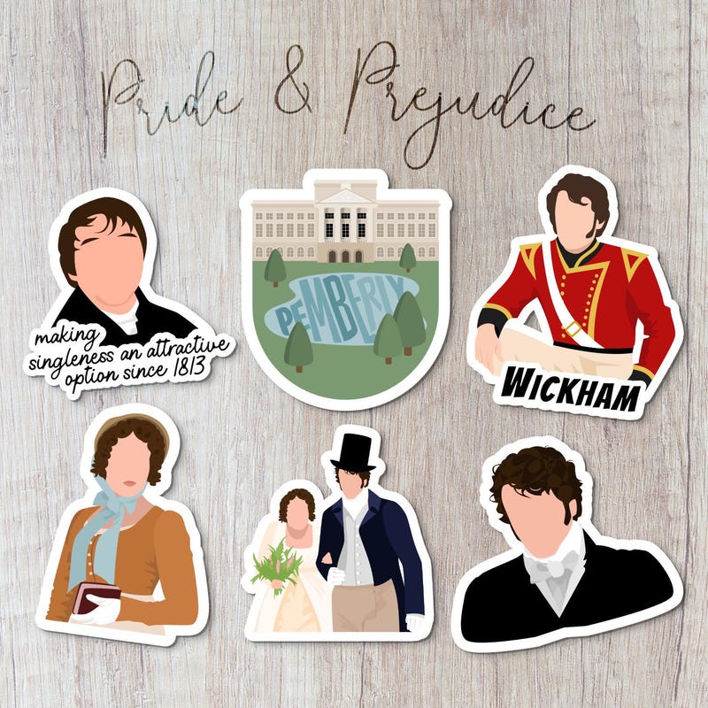 Jane Austen Sticker - Etsy