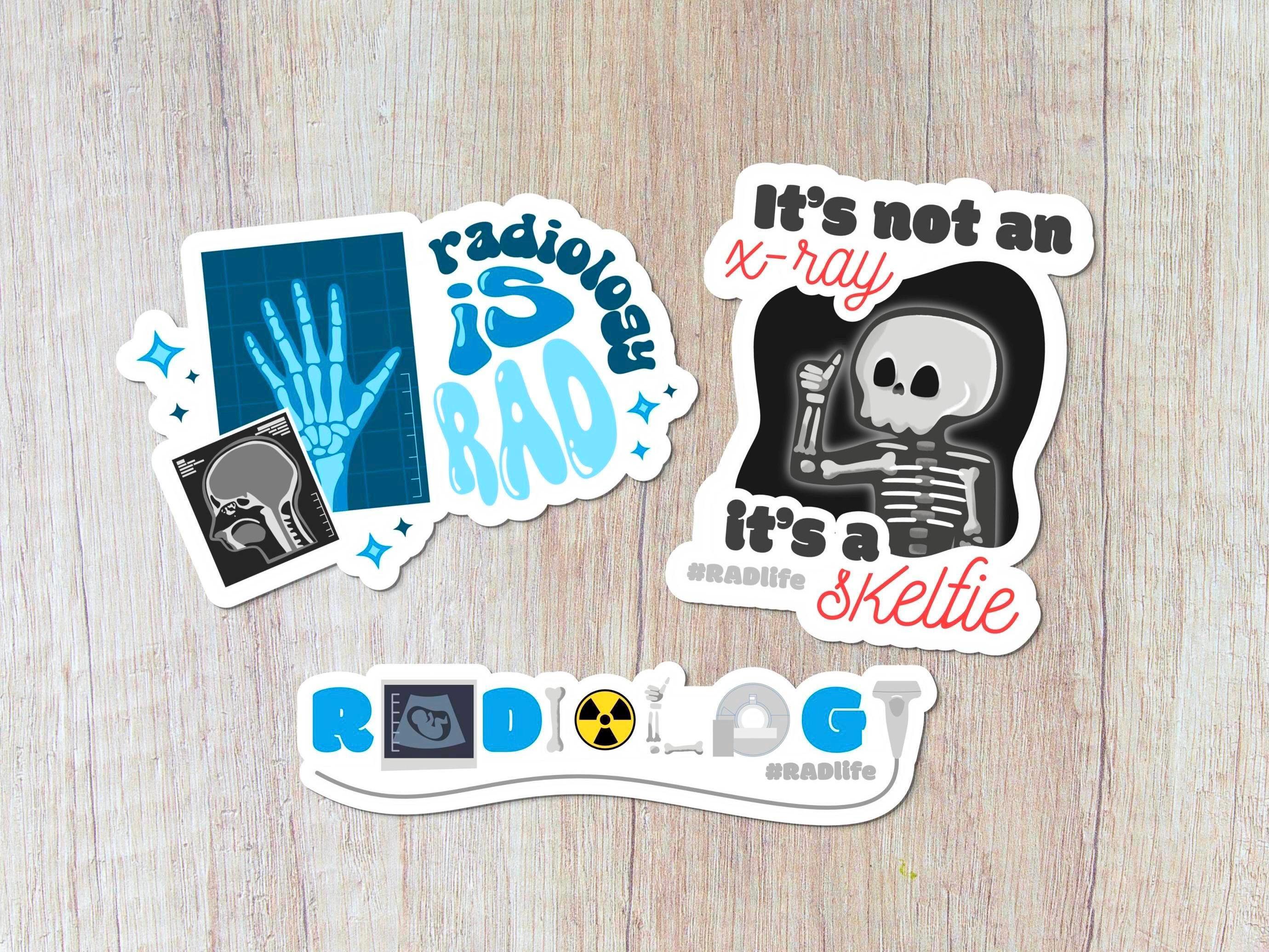 Radiology Durable & Glossy Stickers for Radiologists, Rad Techs and Rad ...