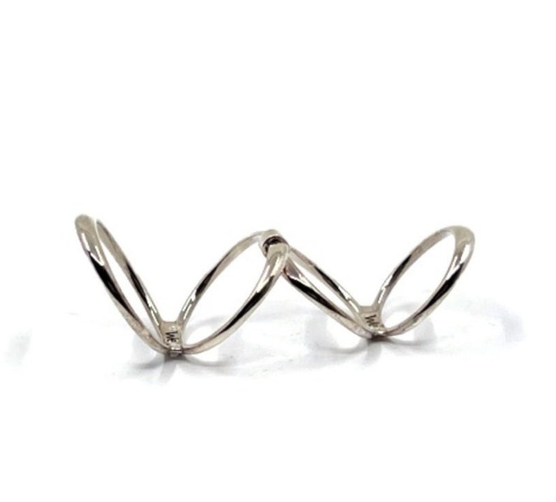 Double Gooseneck Splint Ring ,925 Sterling Silver Ring,splint Thumb ...