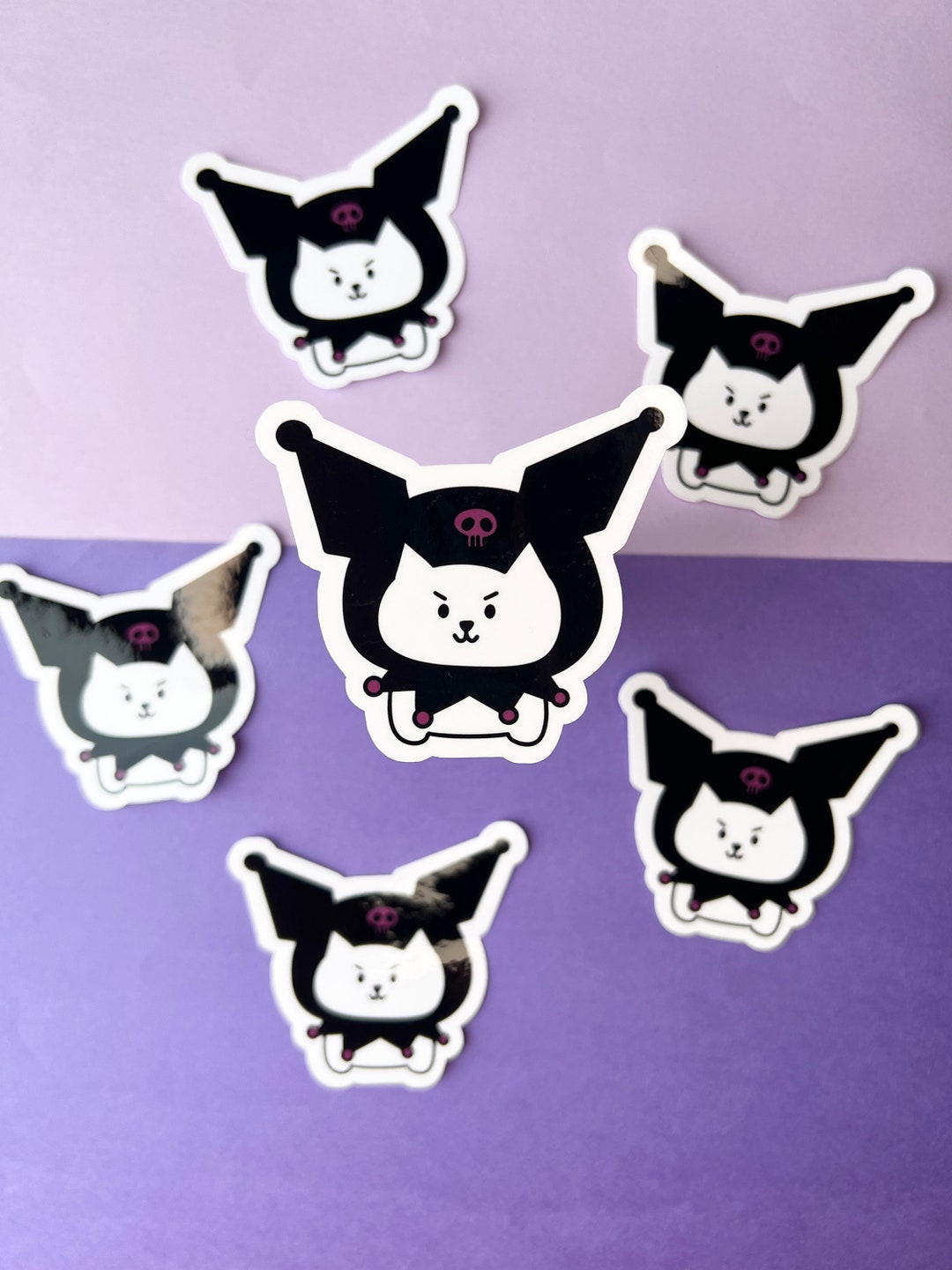 Cute Kuromi Weatherproof Vinyl Die Cut Sticker Small and Large Kawaii ...