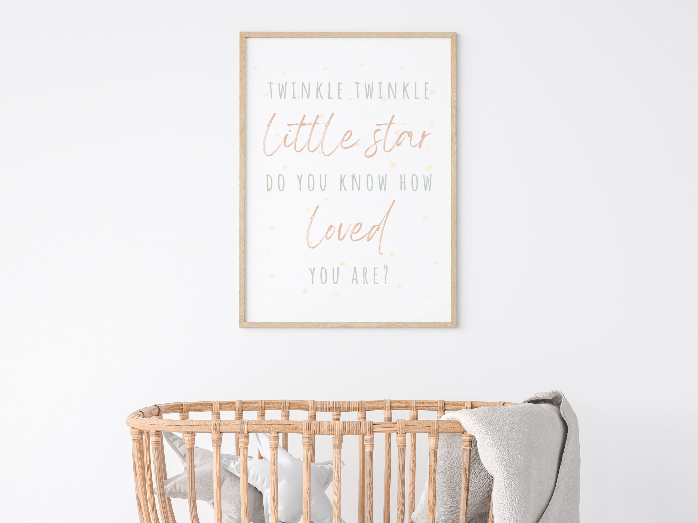 Twinkle Twinkle Little Star, Printable Nursery Art, Kids Playroom Art ...