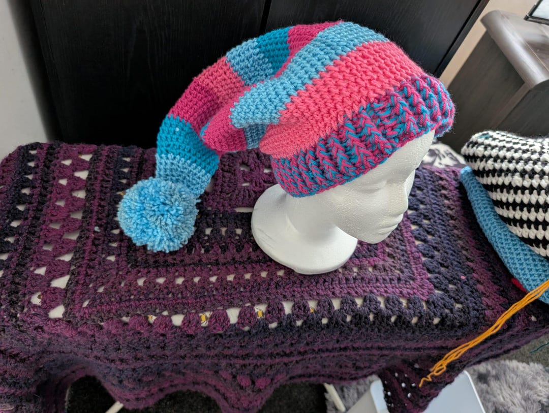Crochet Santa Noddy Elf Hats All Made Ready to Post, Happy to Make Any ...