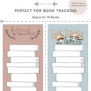 Reading Tracker Printable Bookmark, Book Tracker, Reading Challenge ...