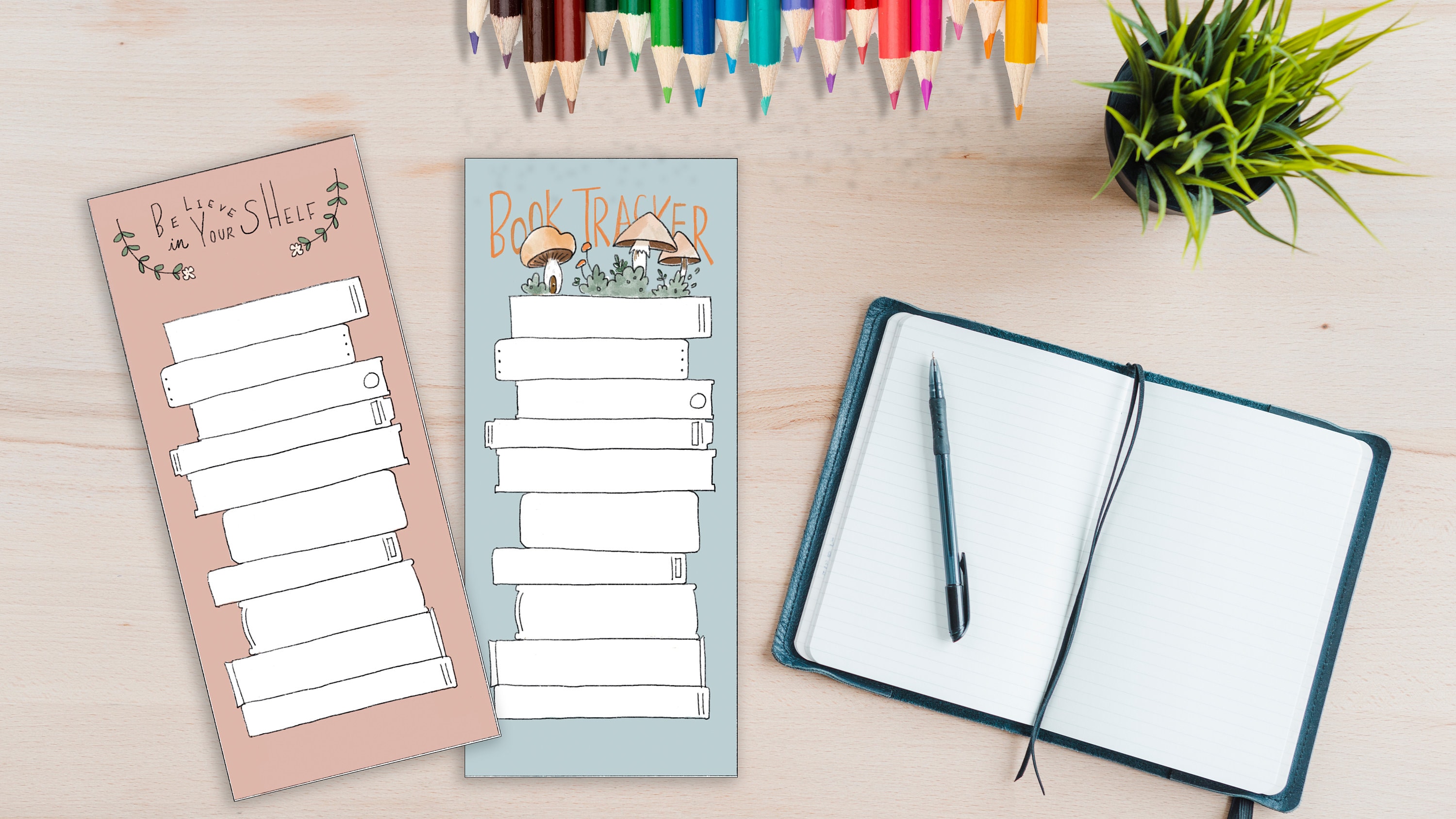 Reading Tracker Printable Bookmark, Book Tracker, Reading Challenge ...