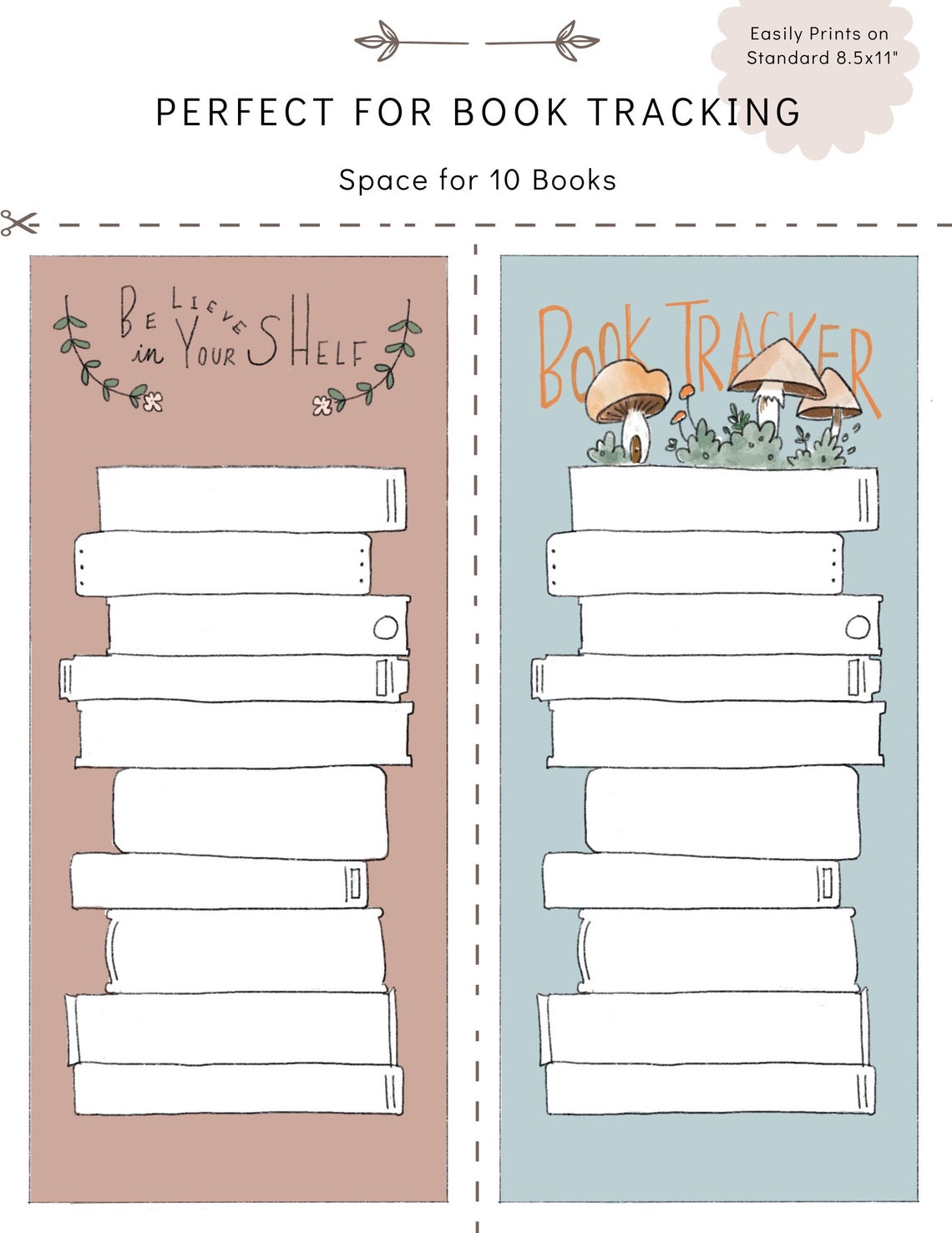 Reading Tracker Printable Bookmark, Book Tracker, Reading Challenge ...